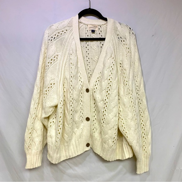 Universal Thread | Sweaters | Universal Thread Knit Cardigan Cream Plus ...
